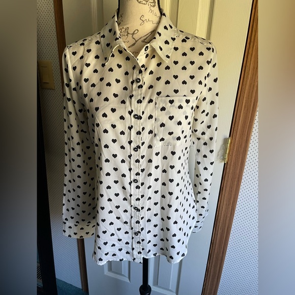 Dolled Up | Tops | Dolled Up By Fang Button Down Long Sleeve Sheer ...